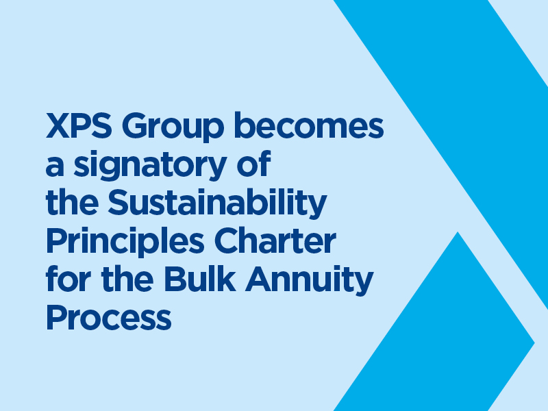 XPS Group becomes a signatory of the Sustainability Principles Charter ...